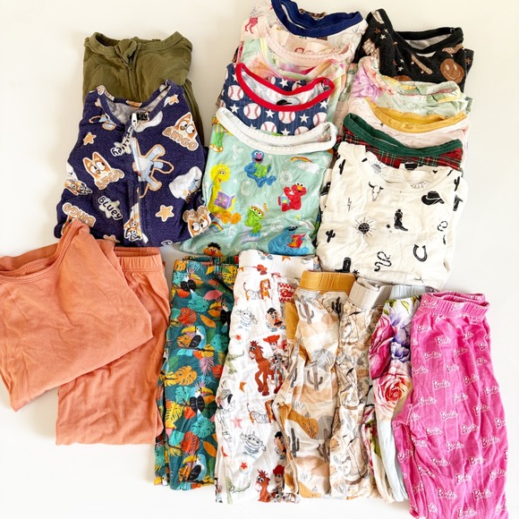 Pajamas | Posh Peanut Little Sleepies Kids Bamboo Pajama Mixed Bundle ...